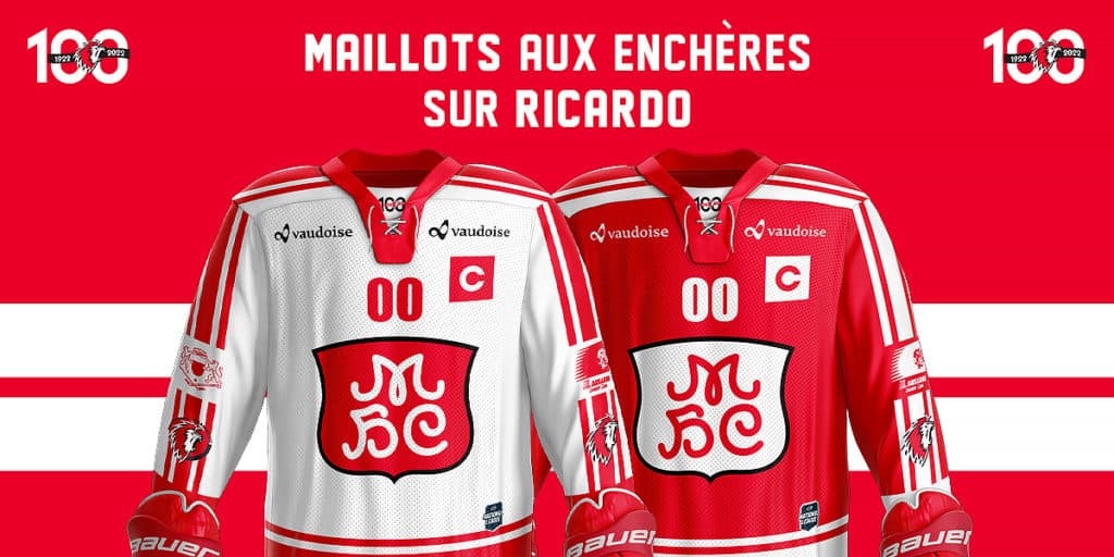 Les maillots des « Anciens » aux enchères – Lausanne HC