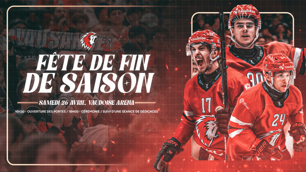 Rendez-vous à la fête de fin de saison ce samedi 26 avril à la Vaudoise ...